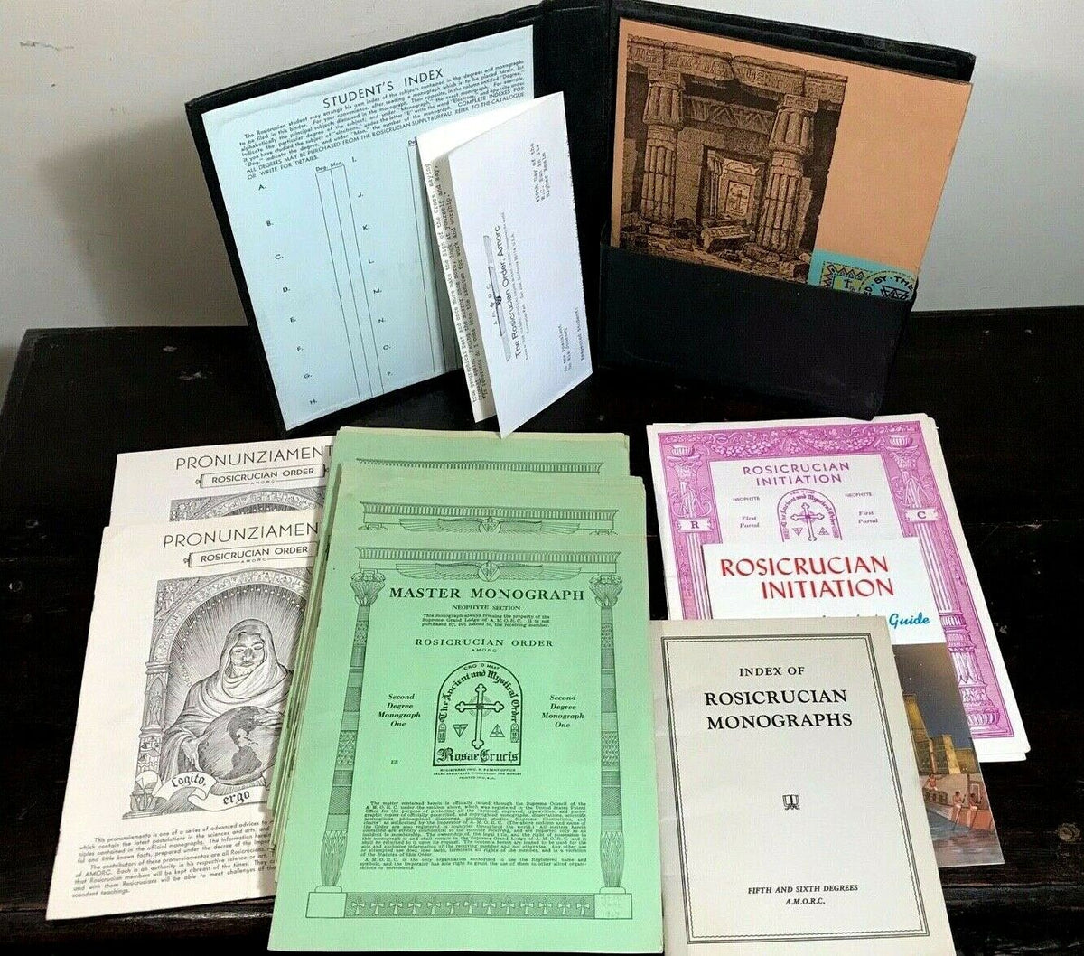 ROSICRUCIAN AMORC MASTER MONOGRAPH - Original Vintage Complete Binder – Black Cat Caboodle
