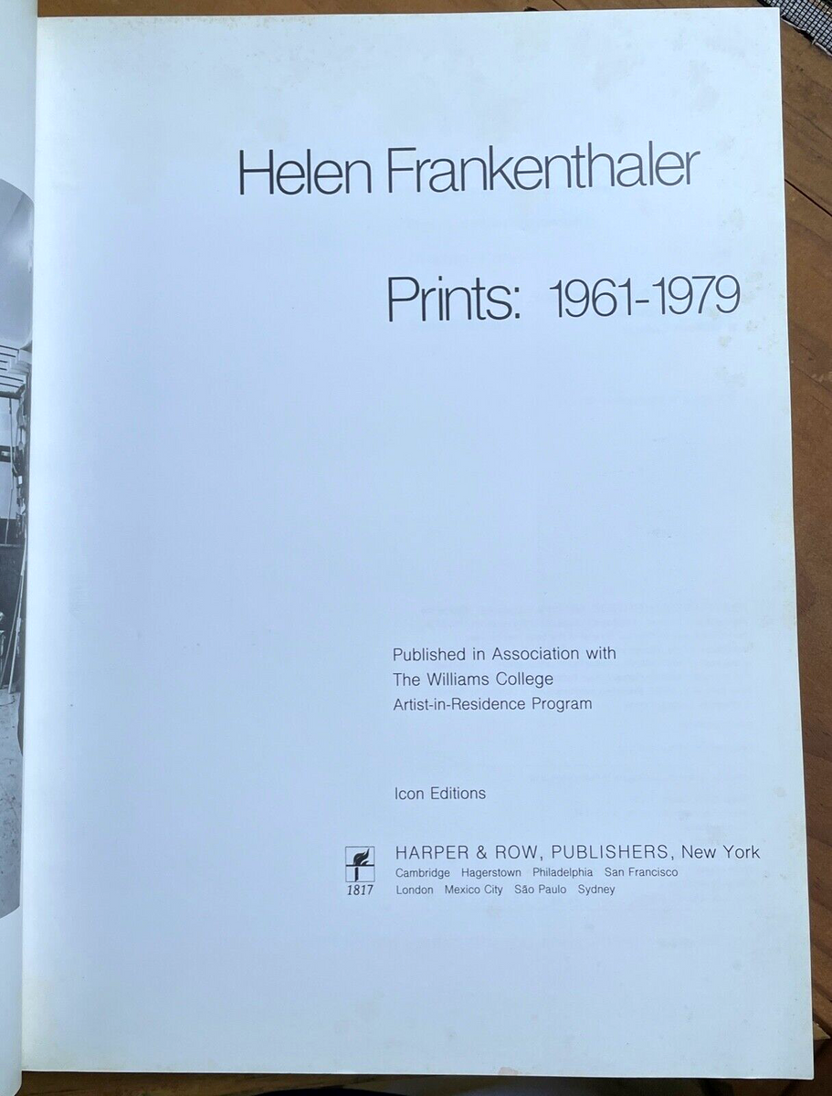 HELEN FRANKENTHALER PRINTS, 1961-1979 - 1st, 1980 POSTWAR ABSTRACT EXP ...