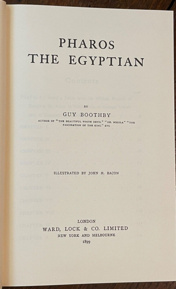 PHAROS THE EGYPTIAN - Arno Press, 1899 / 1976 - ANCIENT MUMMY REVENGE ...