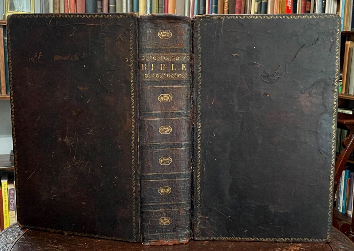 ADAM CLARKE'S COMMENTARY - 1st 1816 - GRAND FOLIO PULPIT HOLY BIBLE, M ...