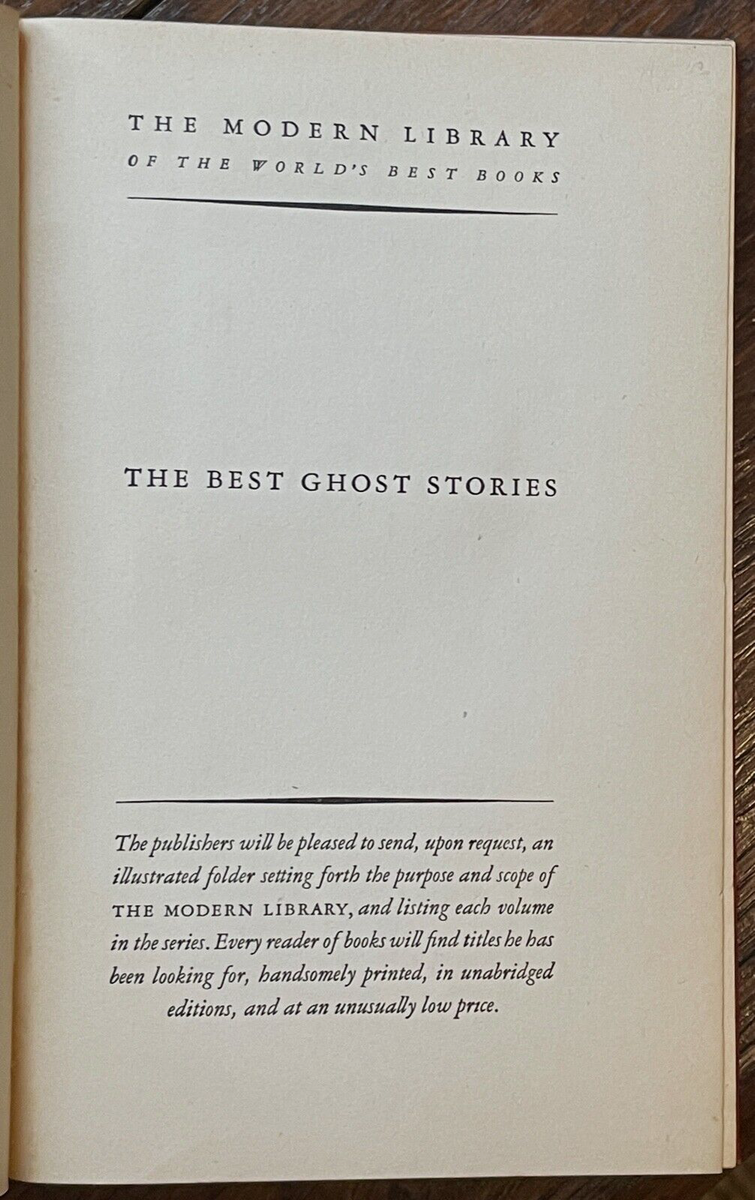 BEST GHOST STORIES - Reeve, 1920s - PHANTOMS APPARITIONS GHOSTS FAMOUS ...