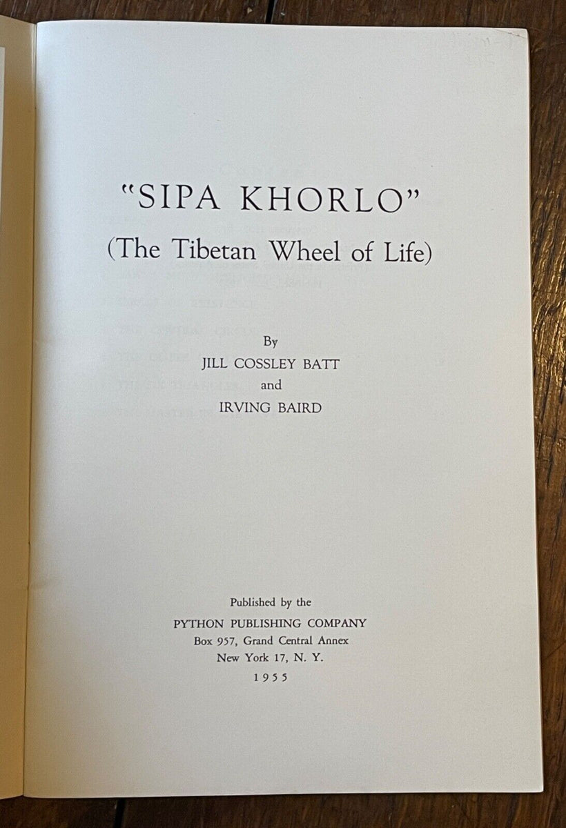 SIPA KHORLO: TIBETAN WHEEL OF LIFE - 1st 1955 BUDDHIST RITUALS SYMBOLS ...