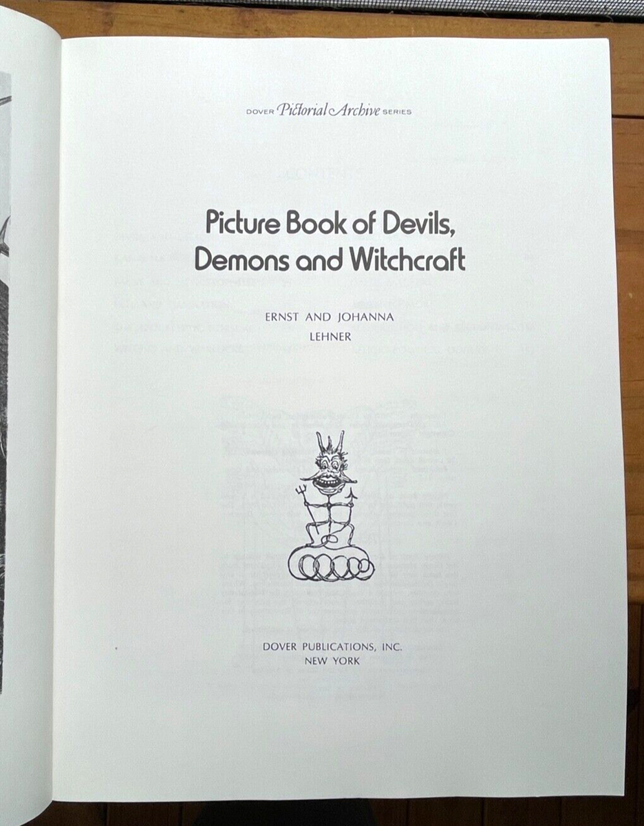 PICTURE BOOK OF DEVILS, DEMONS & WITCHCRAFT - 1971 - ILLUSTRATED OCCUL ...