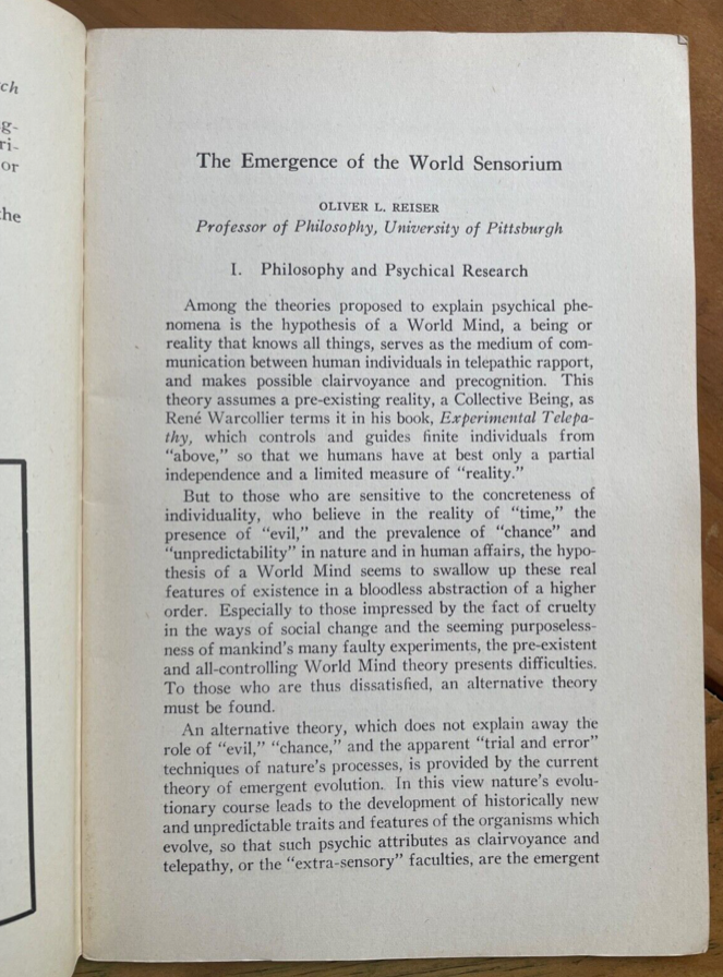1942 JOURNAL OF AMERICAN SOCIETY FOR PSYCHICAL RESEARCH ASPR - SCIENCE ...