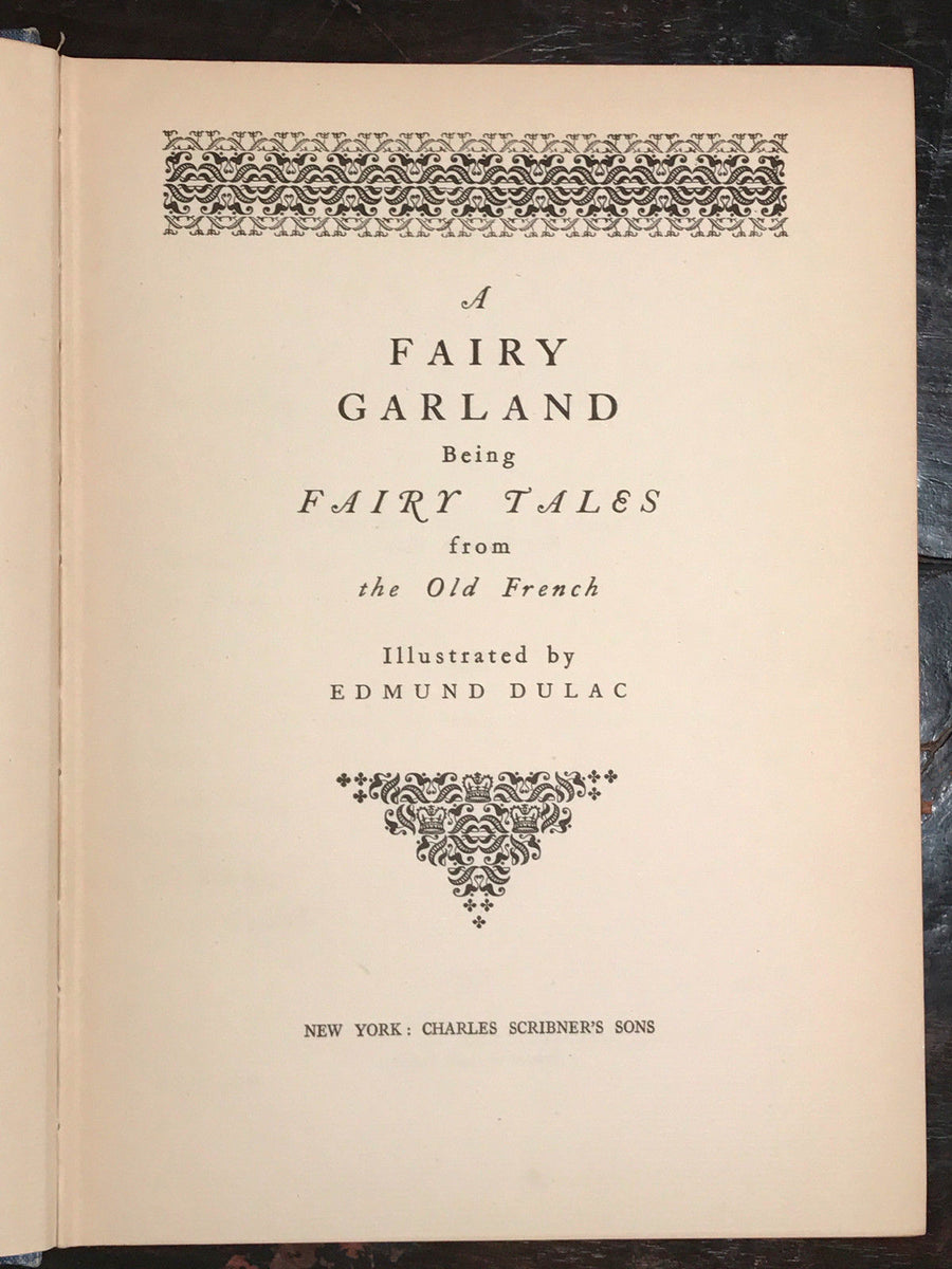 EDMUND DULAC ~ A FAIRY GARLAND, 1st / 1st 1929, Illustrated Fairy Tale ...