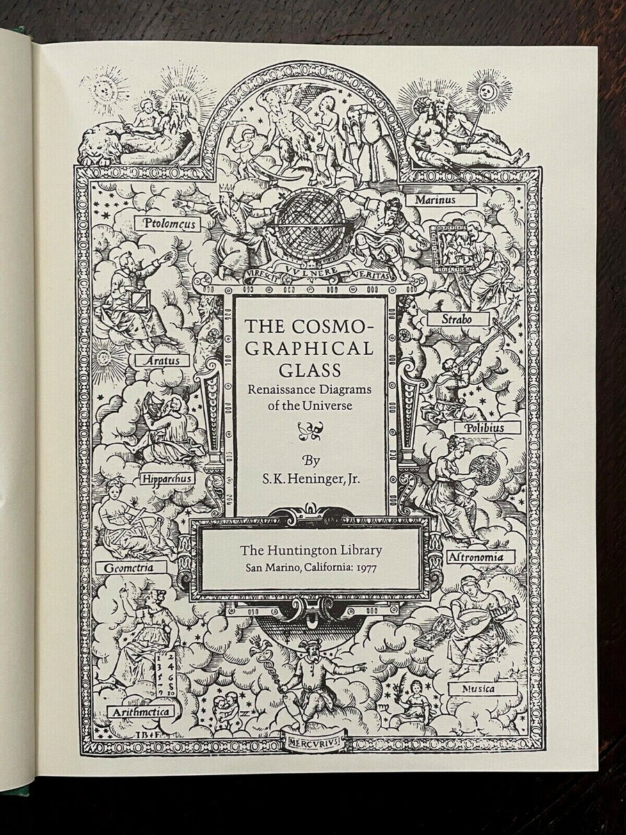 COSMOGRAPHICAL GLASS - 1st 1977 RENAISSANCE ASTRONOMY MYTHICAL DIAGRAM ...