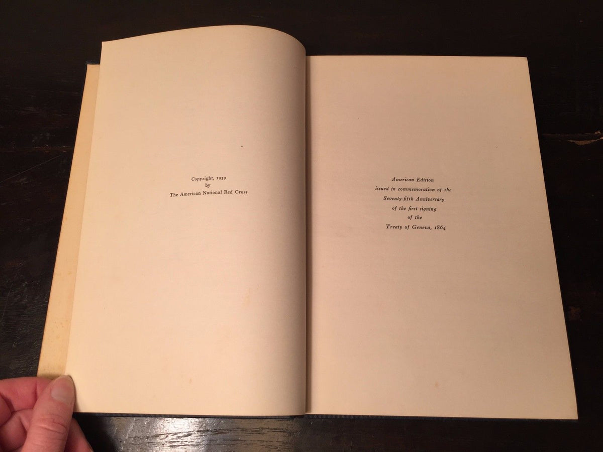 A MEMORY OF SOLFERINO 1864-1939, J. Henry Dunant 1939 American Ed. RED ...