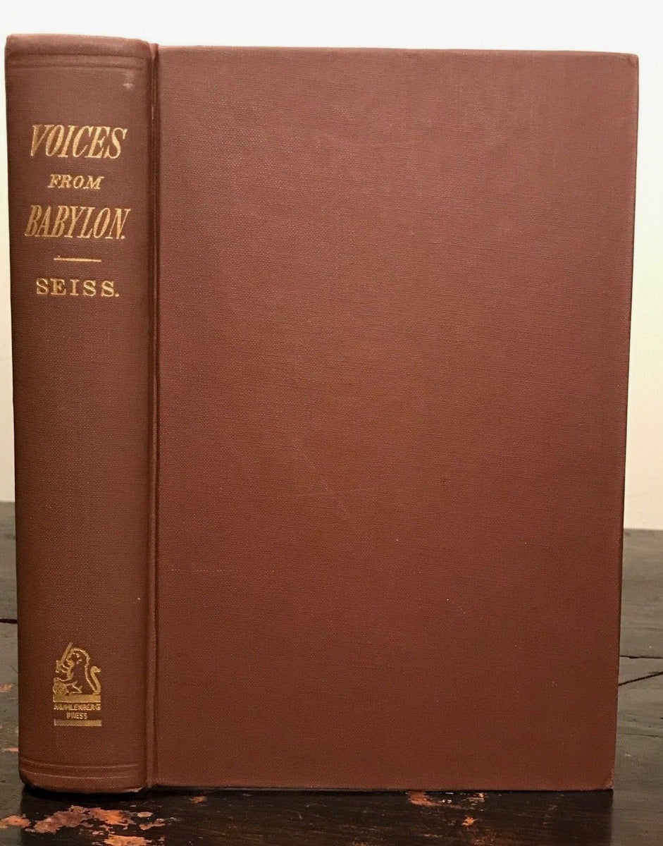 VOICES FROM BABYLON: RECORDS OF DANIEL THE PROPHET - Joseph SEISS, 187 ...