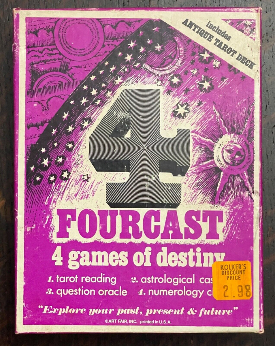 FOURCAST: 4 GAMES OF DESTINY - 1st 1969 - TAROT ASTROLOGY NUMEROLOGY D ...
