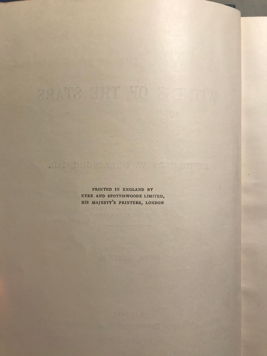 THE WITNESS TO THE STARS by E.W. Bullinger, 5th Ed, 1928, ASTROLOGY CH ...