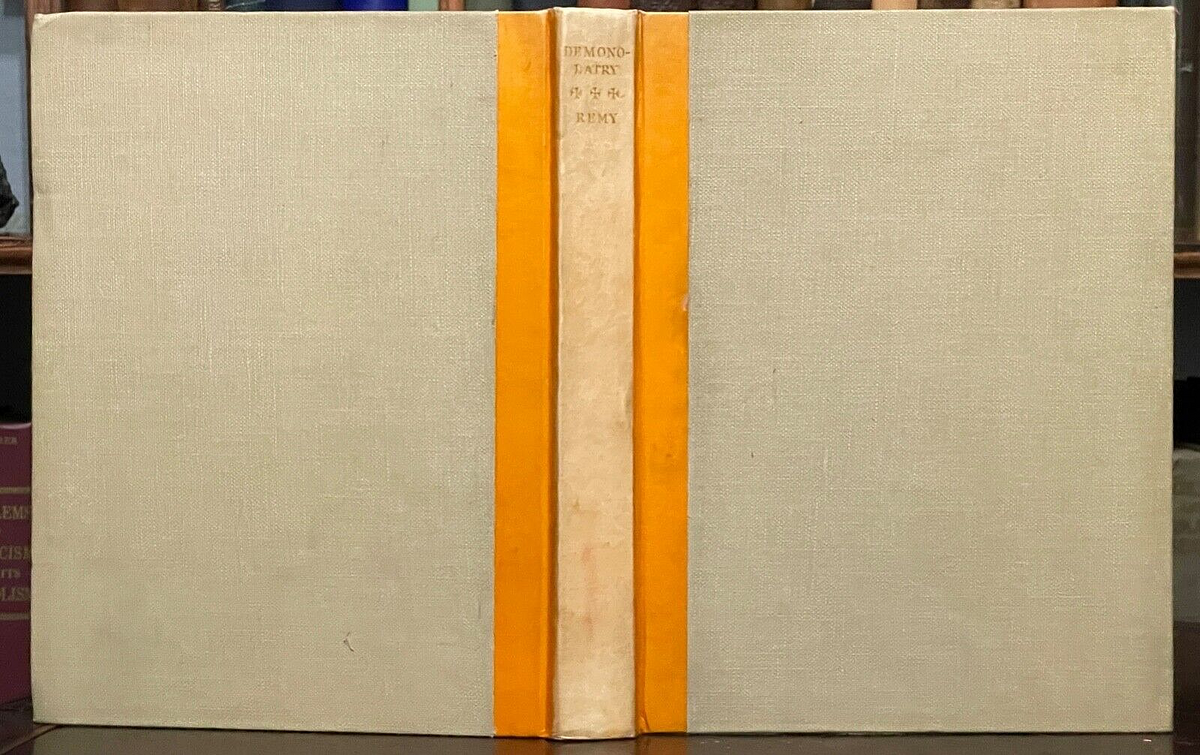 DEMONOLATRY - Remy, Ltd & Numbered, 1930 - DEMONOLOGY WITCHCRAFT WITCH ...