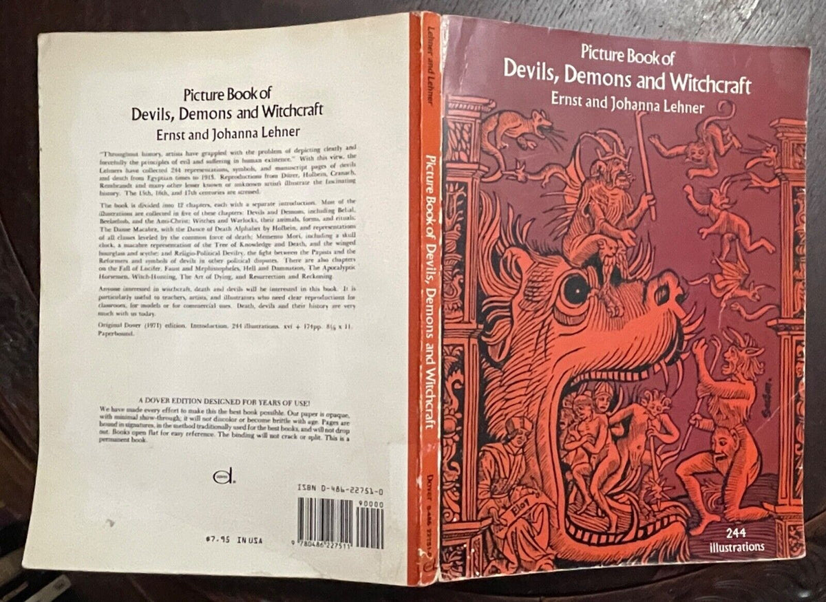 PICTURE BOOK OF DEVILS, DEMONS & WITCHCRAFT - 1971 - ILLUSTRATED OCCUL ...