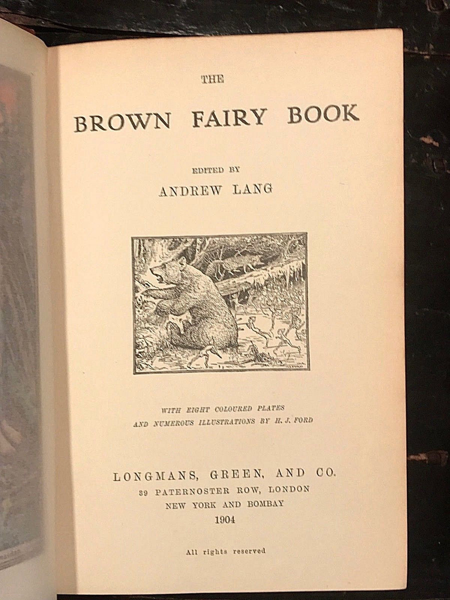 THE BROWN FAIRY BOOK - ANDREW LANG, H.J. Ford Color Plates - First UK ...