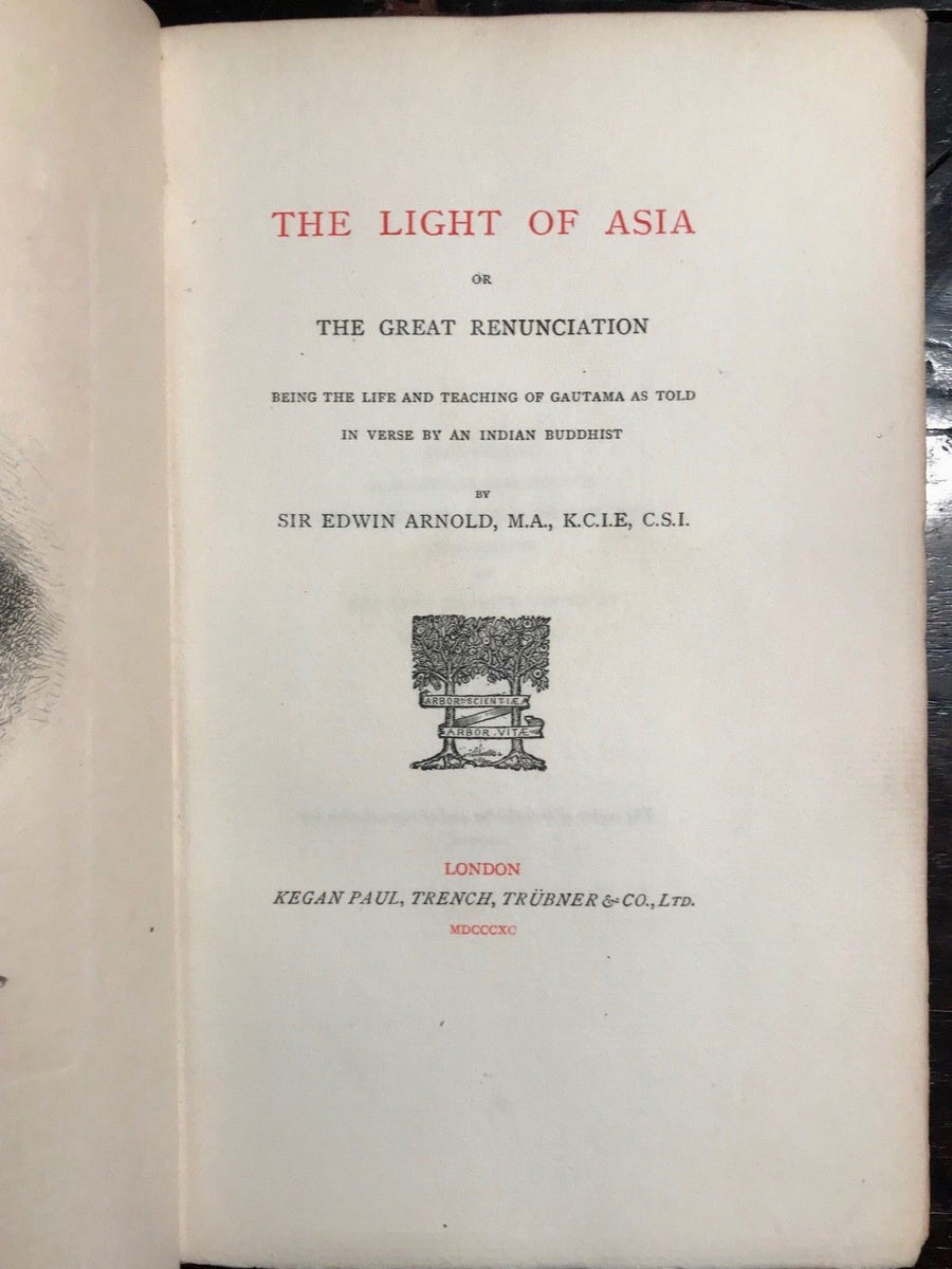 THE LIGHT OF ASIA - Sir Edwin Arnold - SPECIAL LIMITED EDITION, SIGNED ...