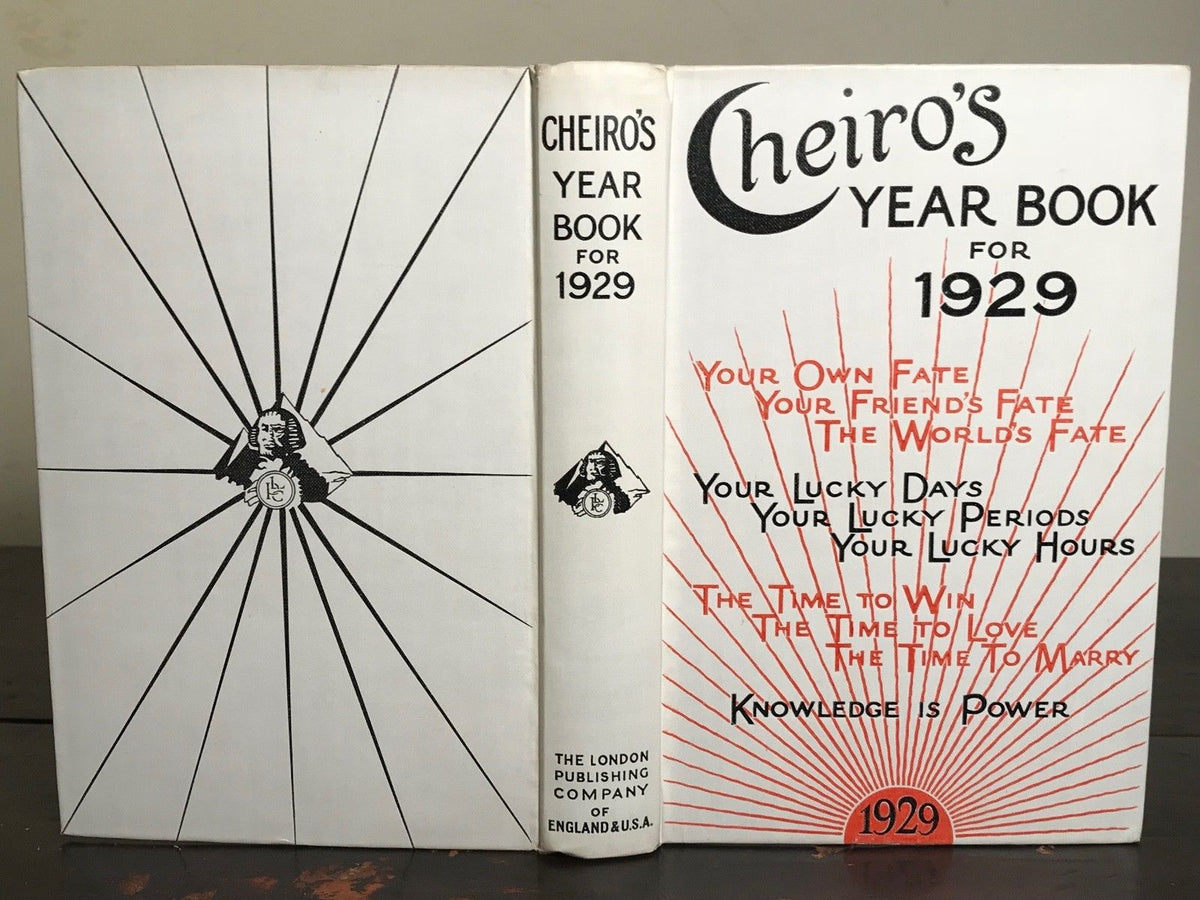 CHEIRO'S YEAR BOOK 1929 - CHEIRO 1st/1st - ASTROLOGY, NUMEROLOGY, DIVI ...