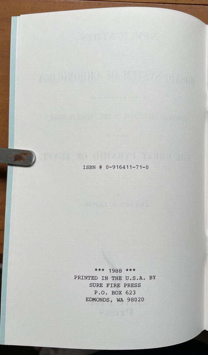 APPLICATION OF THE MOSAIC SYSTEM OF CHRONOLOGY - ANCIENT STONE MONUMEN ...
