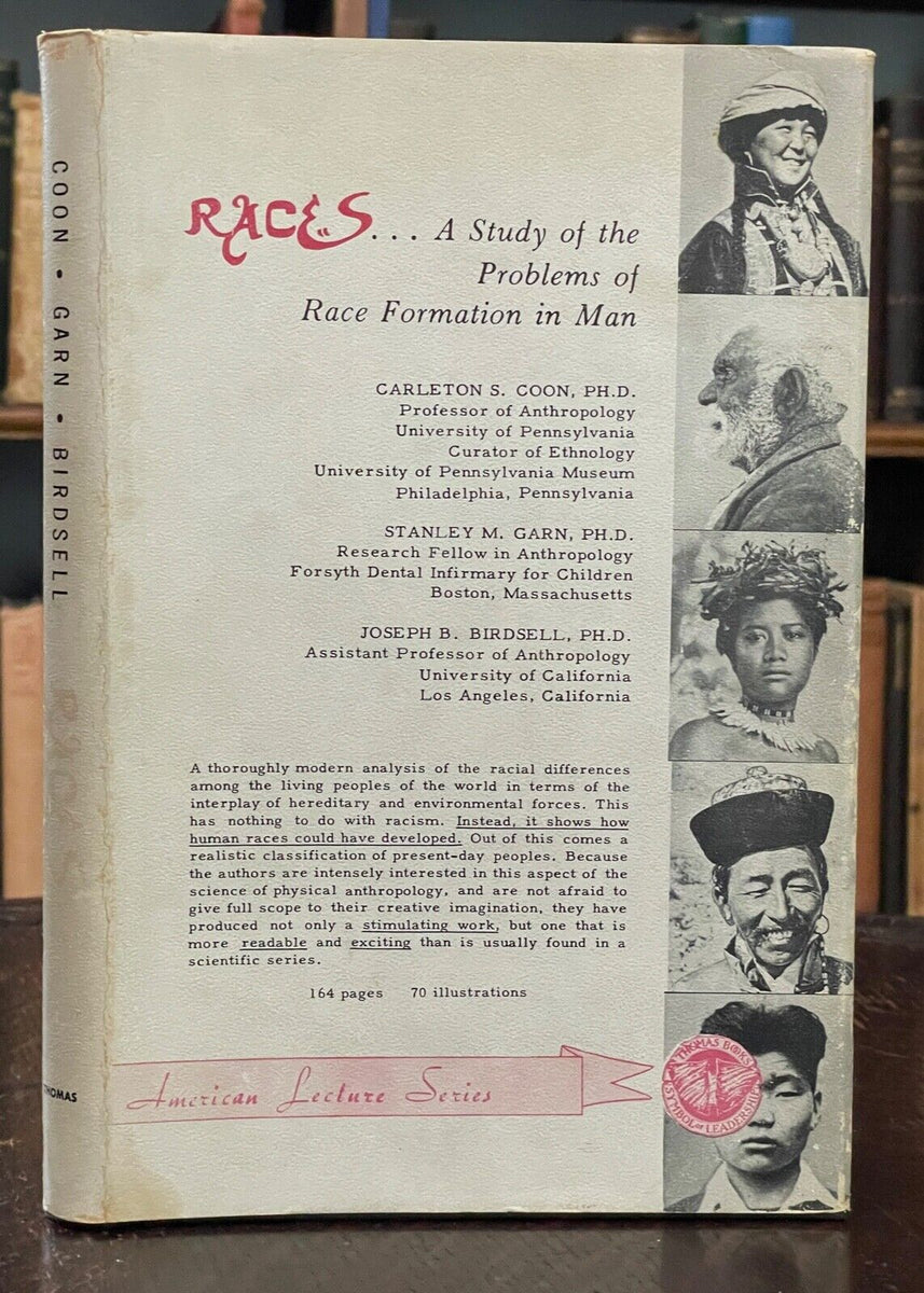 RACES: RACE FORMATION IN MAN - 1st 1950 HUMANS GEOGRAPHICAL PHYSICAL D ...