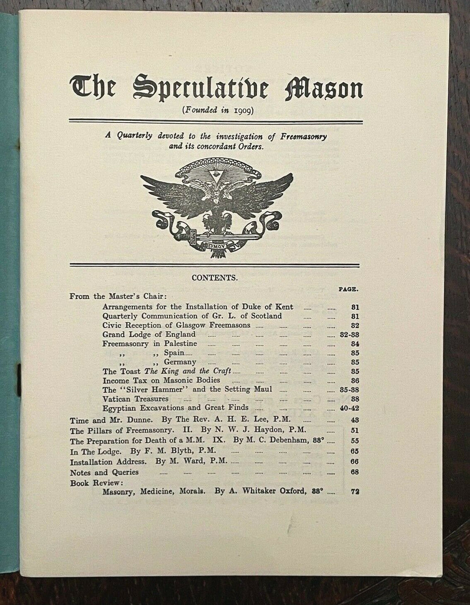 THE CO=MASON Journal - 1st, April 1939 - MEN WOMEN FREEMASONRY MASONIC ...