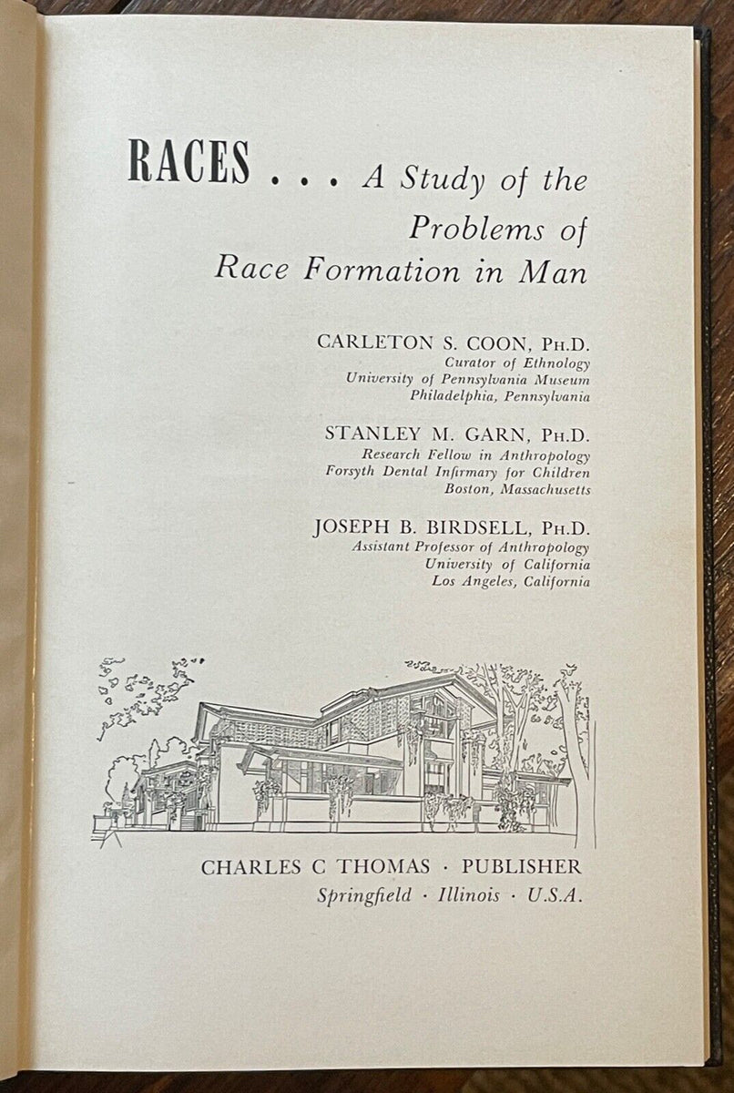 RACES: RACE FORMATION IN MAN - 1st 1950 HUMANS GEOGRAPHICAL PHYSICAL D ...