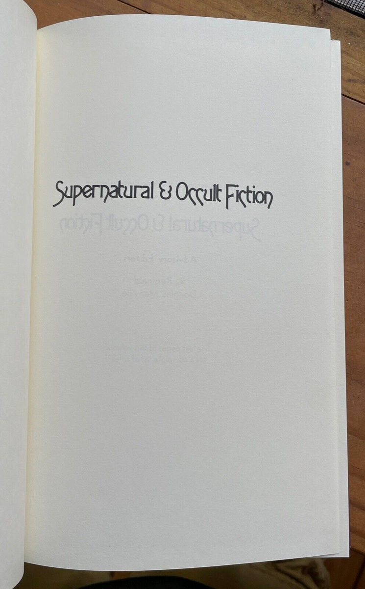 SPOOK STORIES - Arno Press / Benson, 1st 1976 - OCCULT GHOST SUPERNATU ...