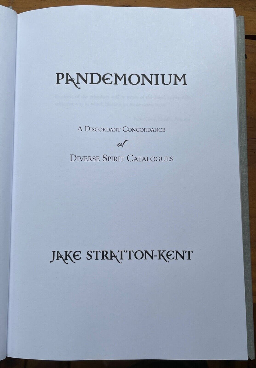 PANDEMONIUM - Stratton-Kent, 1st Ed 2016 - MAGICK SPIRITS DEMONS GRIMO ...