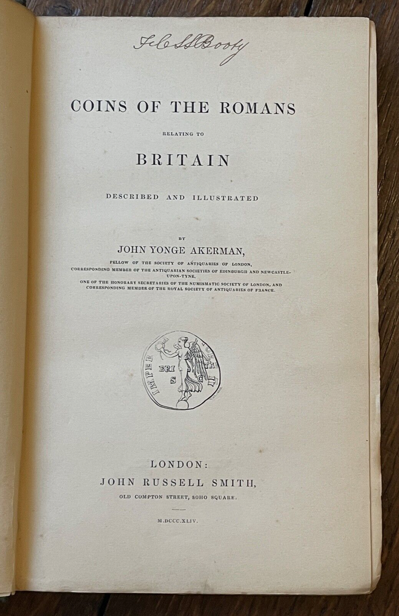 COINS OF THE ROMANS RELATING TO BRITAIN - Akerman 1st 1844 - COINAGE N ...