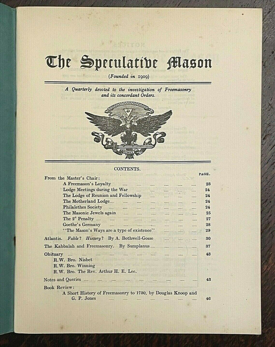 THE CO=MASON Journal - 1st, April 1941 - MEN WOMEN FREEMASONRY MASONIC ...
