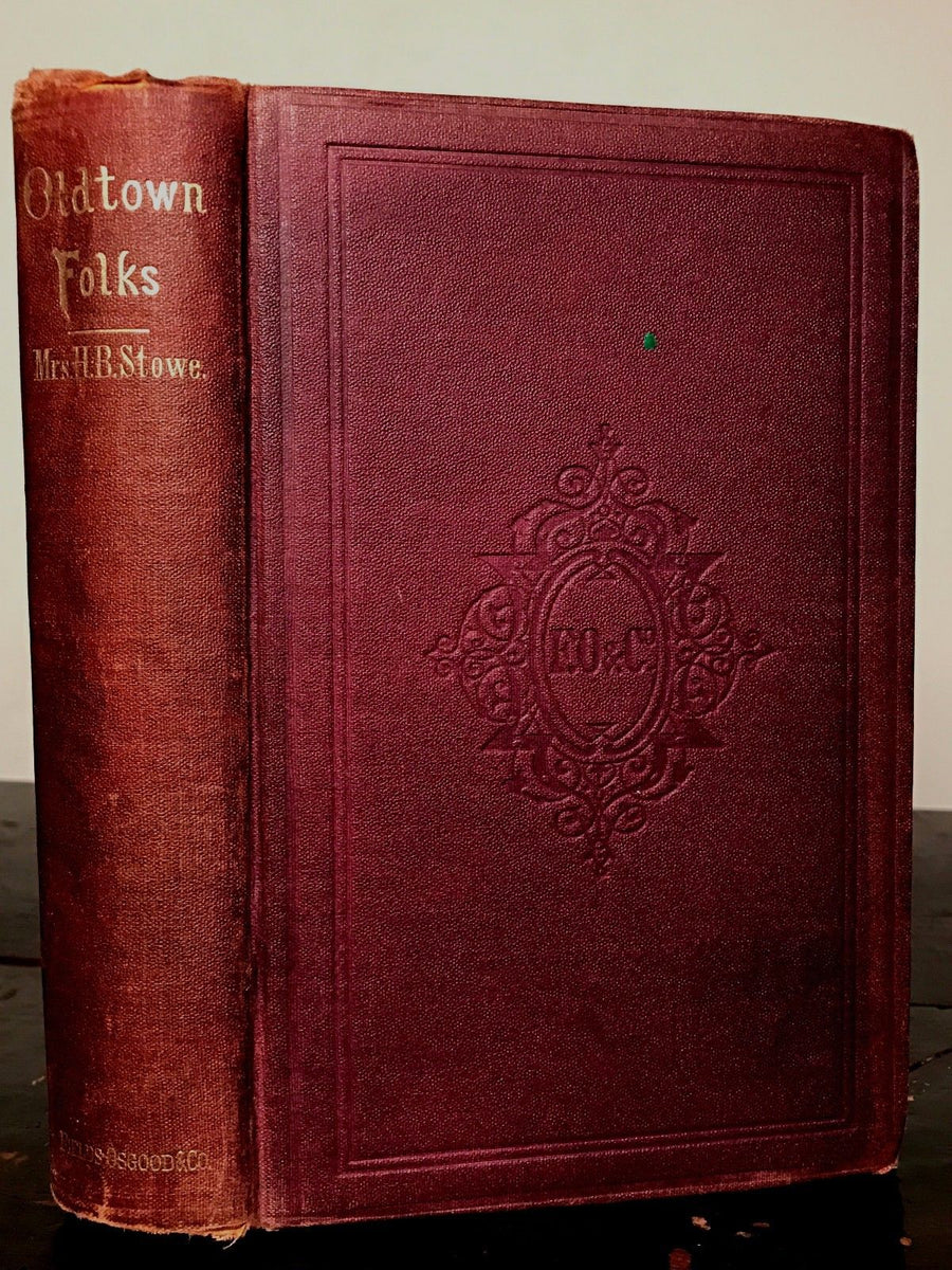 HARRIET BEECHER STOWE ~ OLDTOWN FOLKS, First Edition, 1869 – Black Cat ...