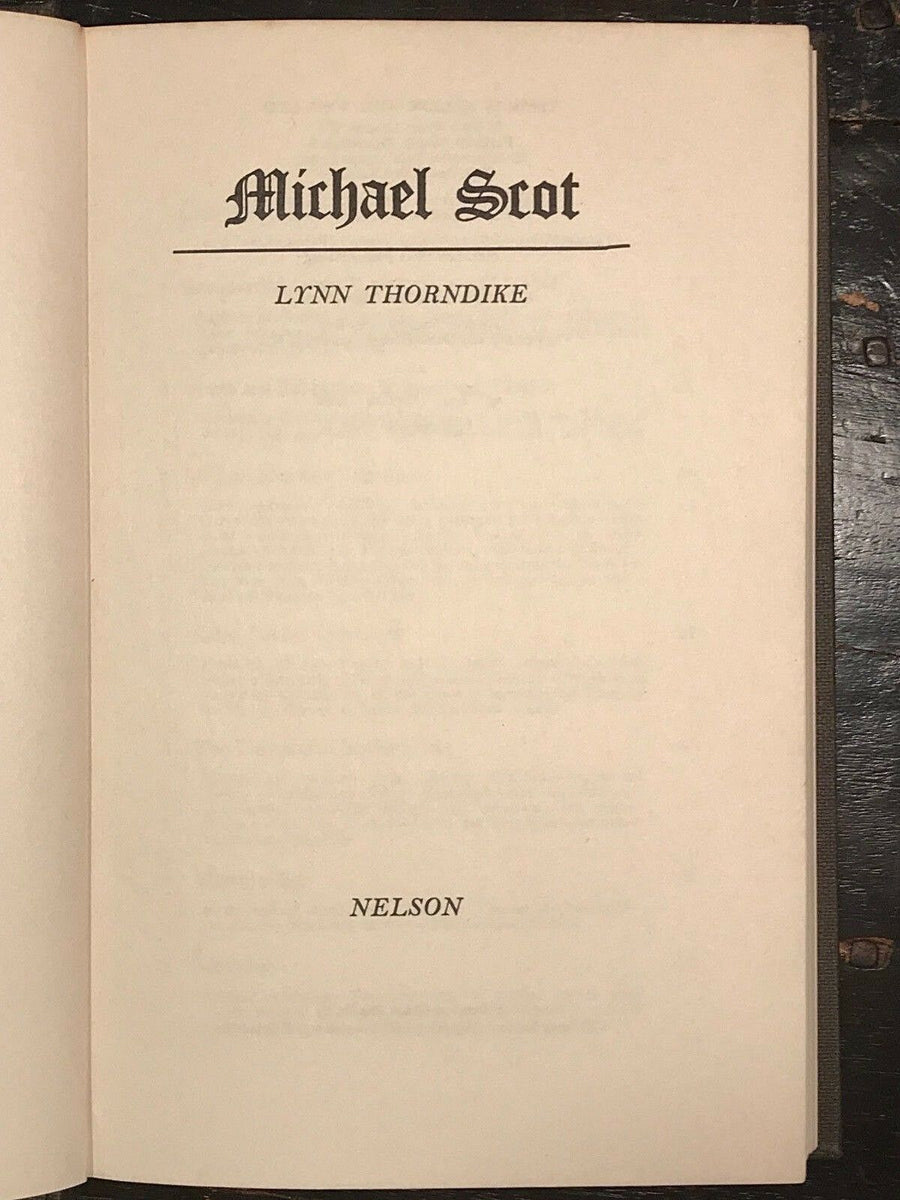 MICHAEL SCOT - by L. Thorndike - 1st Ed, 1965 - ALCHEMY ASTROLOGY OCCU ...