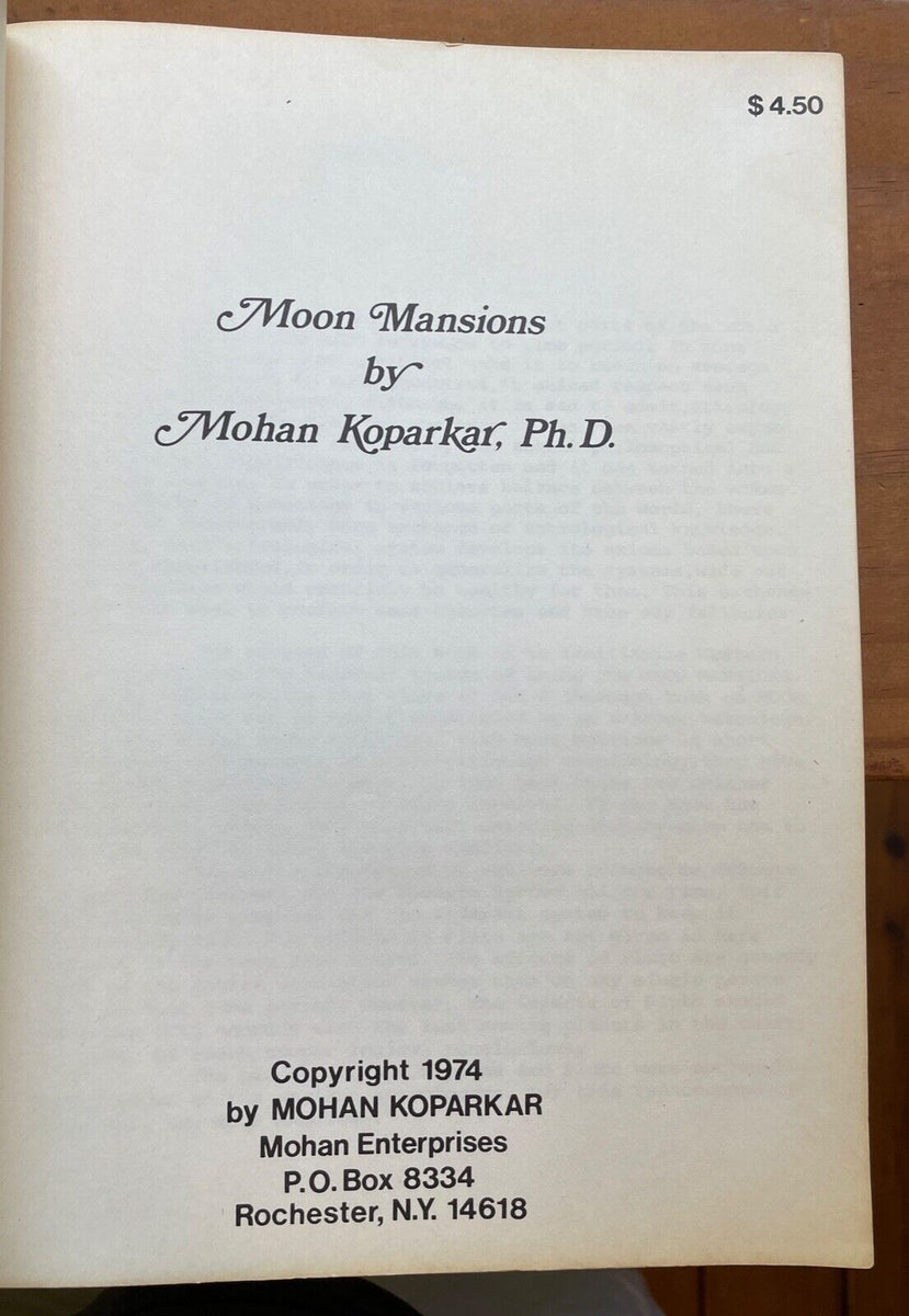 MOON MANSIONS - 1st 1974 - SIDEREAL LUNAR ASTROLOGY DIVINATION ZODIAC ...