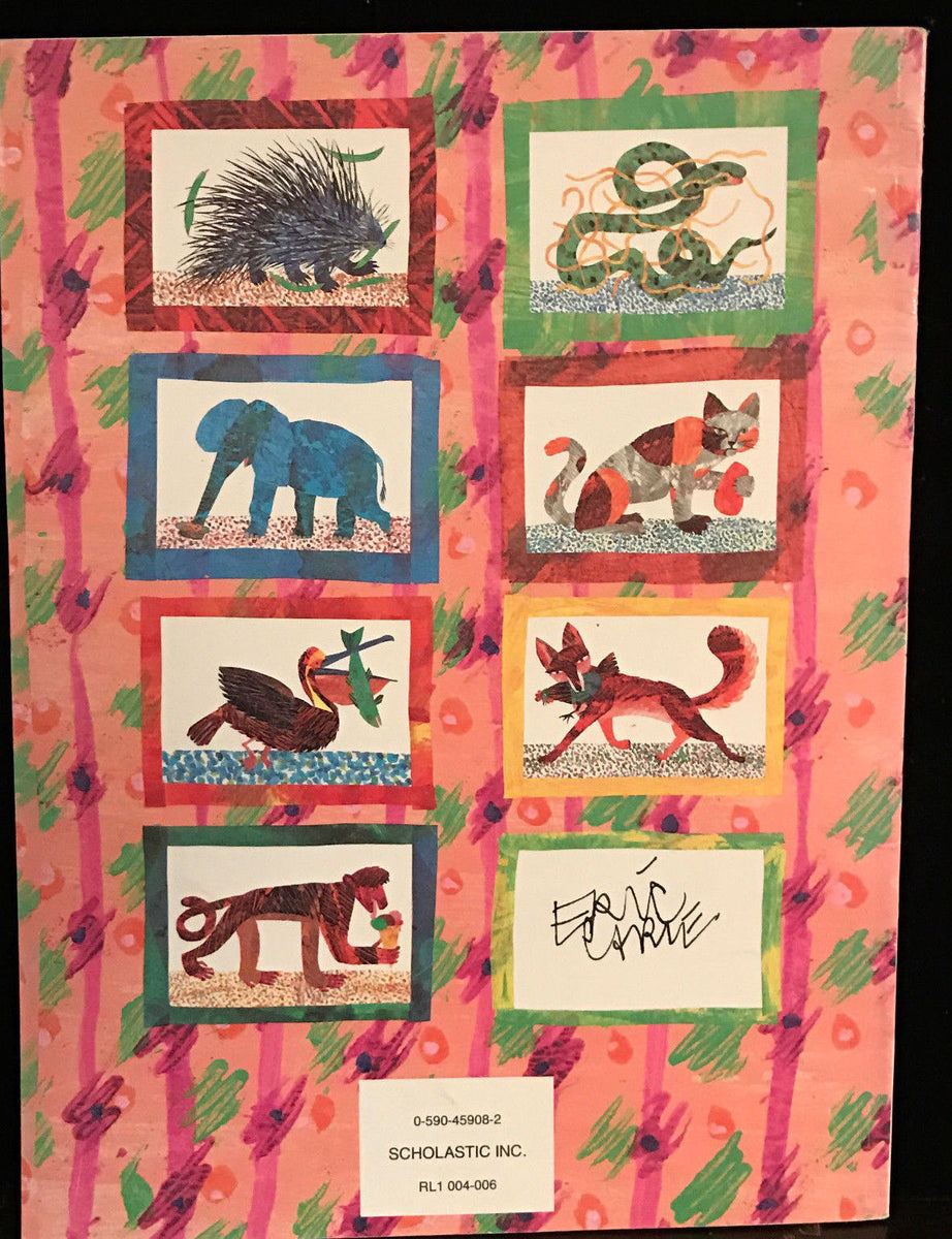 SIGNED ~ Eric Carle TODAY IS MONDAY 1st / 1st SC 1993 HUNGRY CATERPILL ...