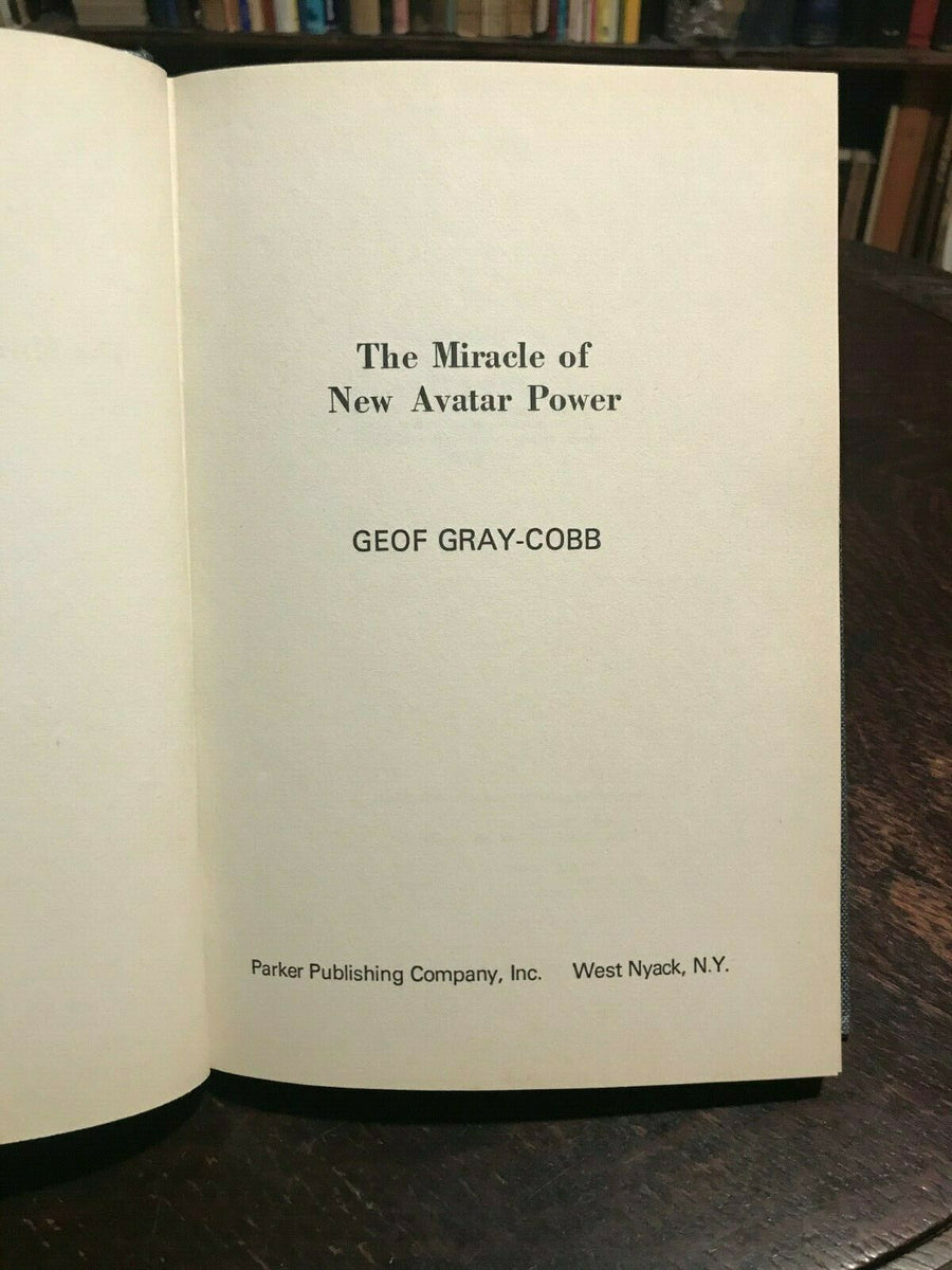 MIRACLE OF NEW AVATAR POWER - 1st Ed, 1974 INVOCATIONS SPELLS GRIMOIRE ...