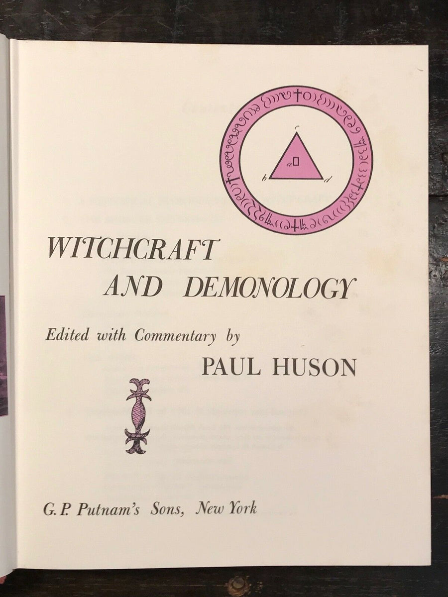 COFFEE TABLE BOOK OF WITCHCRAFT AND DEMONOLOGY - Paul Huson, 1st Ed 19 ...