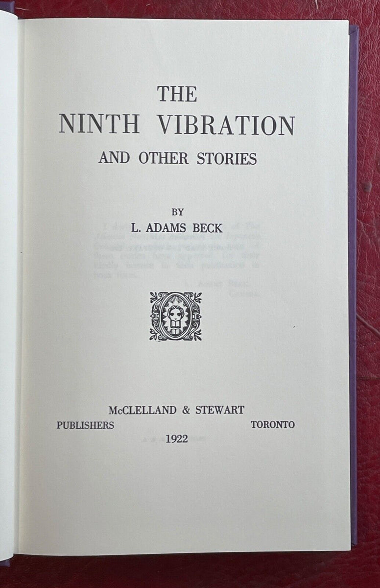 THE NINTH VIBRATION AND OTHER STORIES - Arno Press, 1st 1976 - FANTASY ...