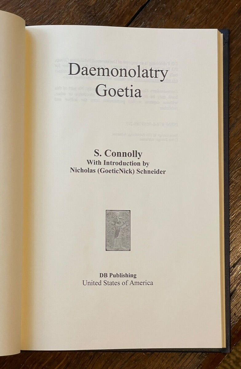 DAEMONOLATRY GOETIA - Connolly, 1st 2009 - OCCULT MAGICK GOETIC DEMONO ...