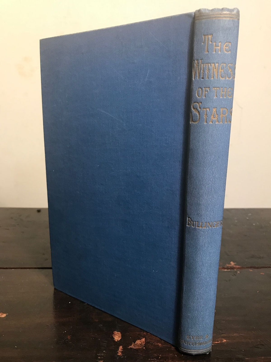 THE WITNESS TO THE STARS by E.W. Bullinger, 4th Ed, 1921 ASTROLOGY CHR ...