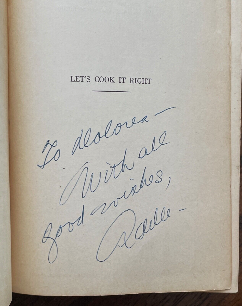 LET'S COOK IT RIGHT - Adelle Davis, 1st 1947 - NUTRITION COOKBOOK - SI ...