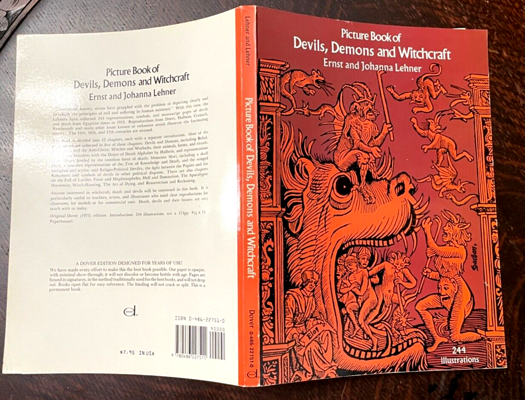PICTURE BOOK OF DEVILS, DEMONS & WITCHCRAFT - 1971 - ILLUSTRATED OCCUL ...