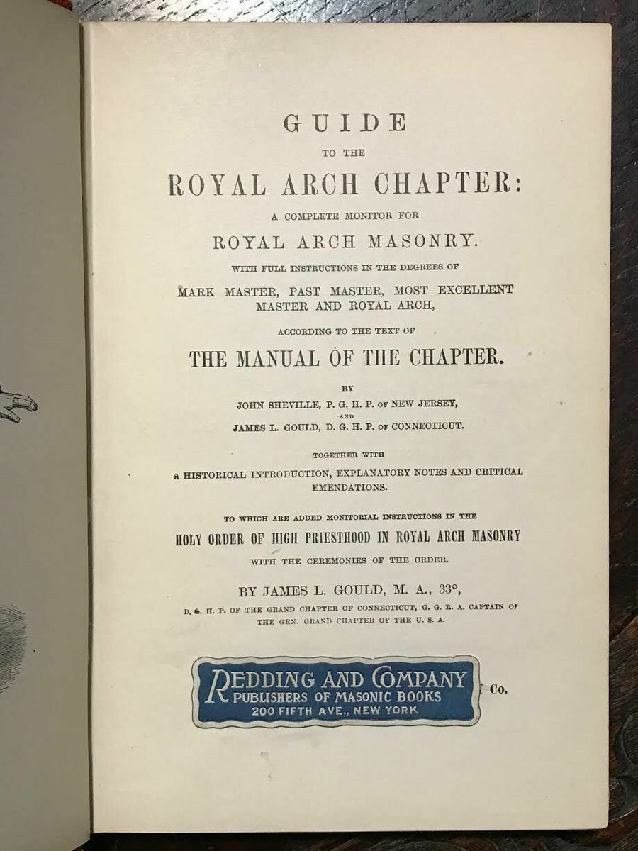 GUIDE TO THE ROYAL ARCH CHAPTER - 1st Ed, 1897 FREEMASONRY CEREMONIES ...
