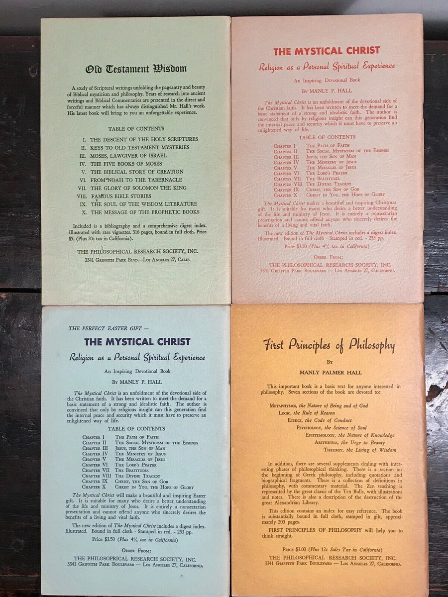 MANLY P. HALL - HORIZON JOURNAL - Full YEAR, 4 ISSUES, 1957 - PHILOSOP ...