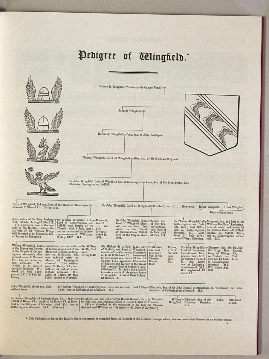 MUNIMENTS OF THE ANCIENT SAXON FAMILY OF WINGFIELD, by M. Edward, 1st ...