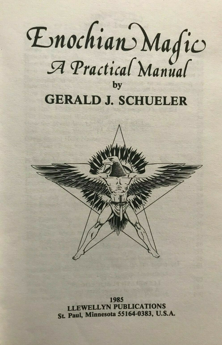 ENOCHIAN MAGIC - 1st Ed, 1985 - MAGICK GRIMOIRE ANGELIC LANGUAGE - EDI ...