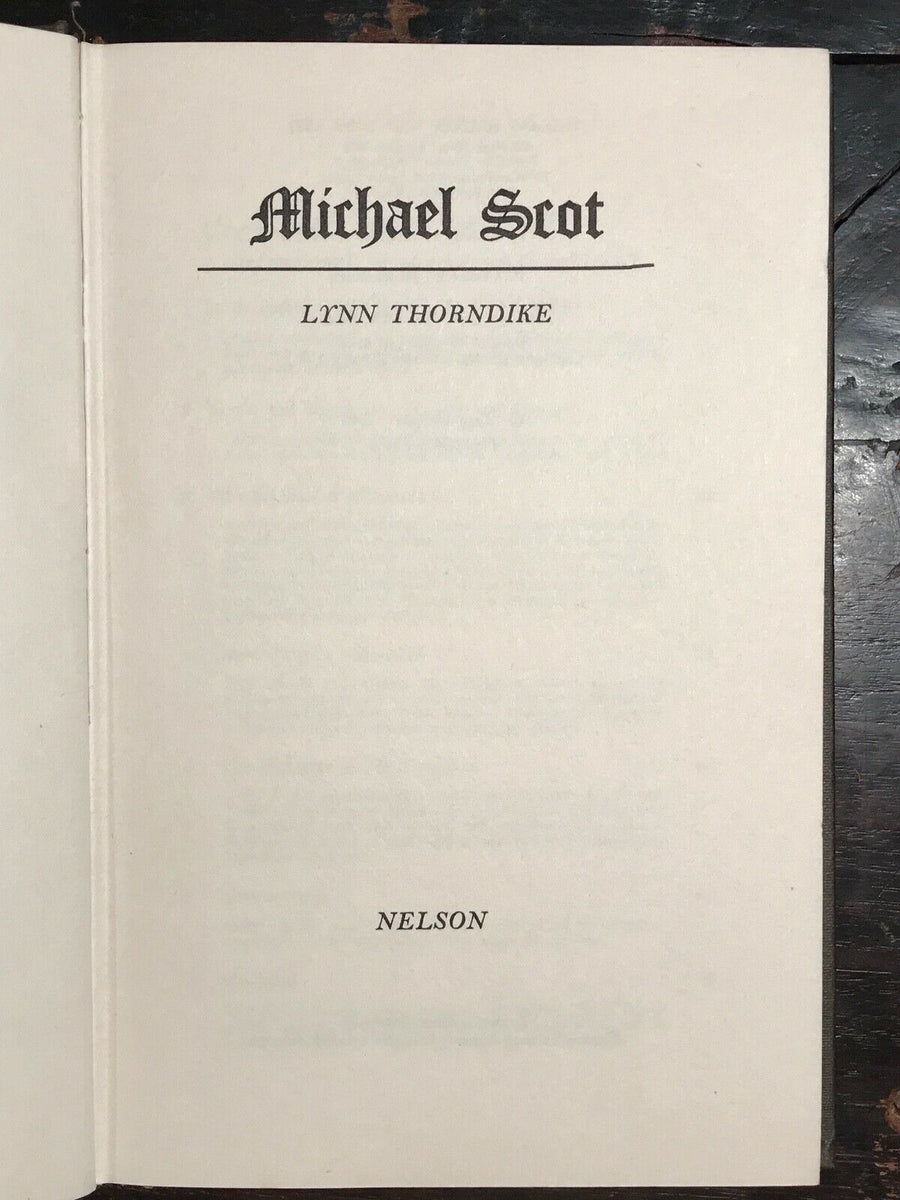 MICHAEL SCOT - by L. Thorndike - 1st Ed, 1965 - ALCHEMY ASTROLOGY OCCU ...
